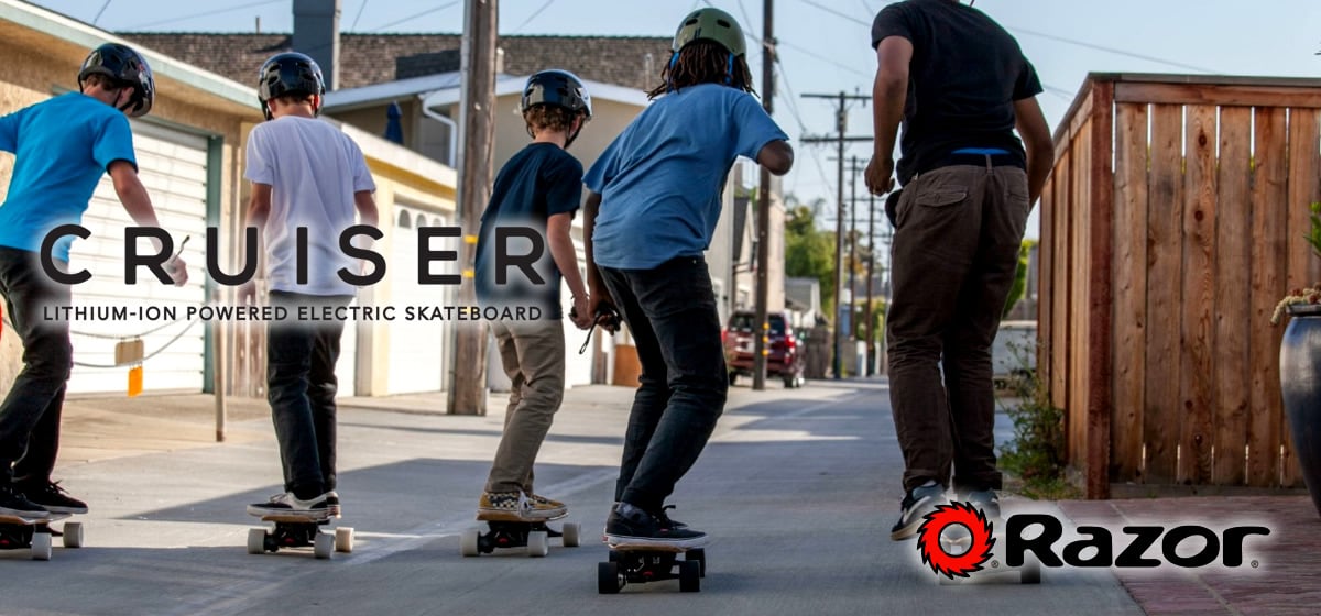 Razor Electric Skateboard Cruiser Elektrikli ve Kumandalı Kaykay | Razor
